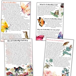 Butterfly Unit Study, Butterfly Printable Puzzle, Butterfly 3 Part ...