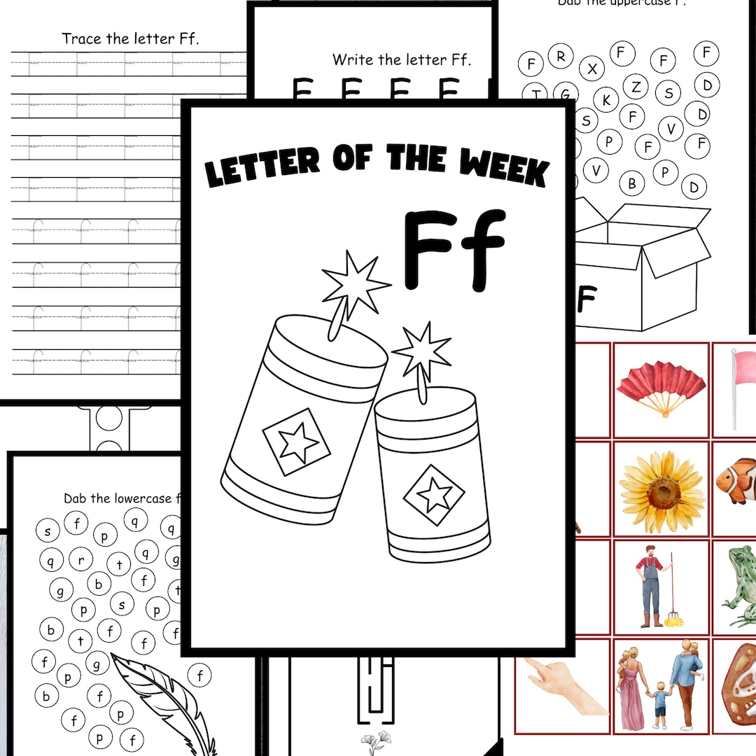 Letter of the Week Worksheets, Phonics Worksheets, Alphabet Binder ...