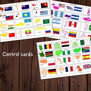 Countries Flags Activity, North America Flags, South America Flags ...