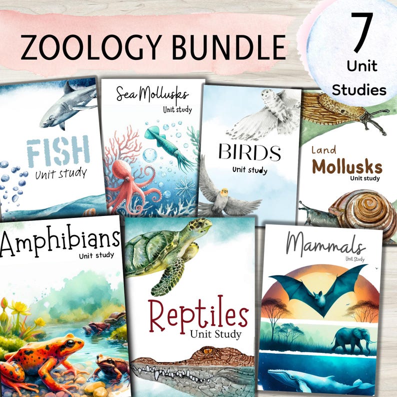 Zoology Unit Study, Animal Kingdom Unit, Fish Unit, Mammals Unit ...