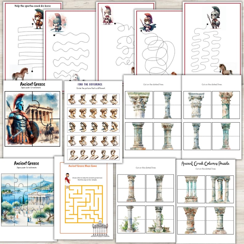 Ancient Greece Unit Study, History Unit, Greece Printables, Greece ...