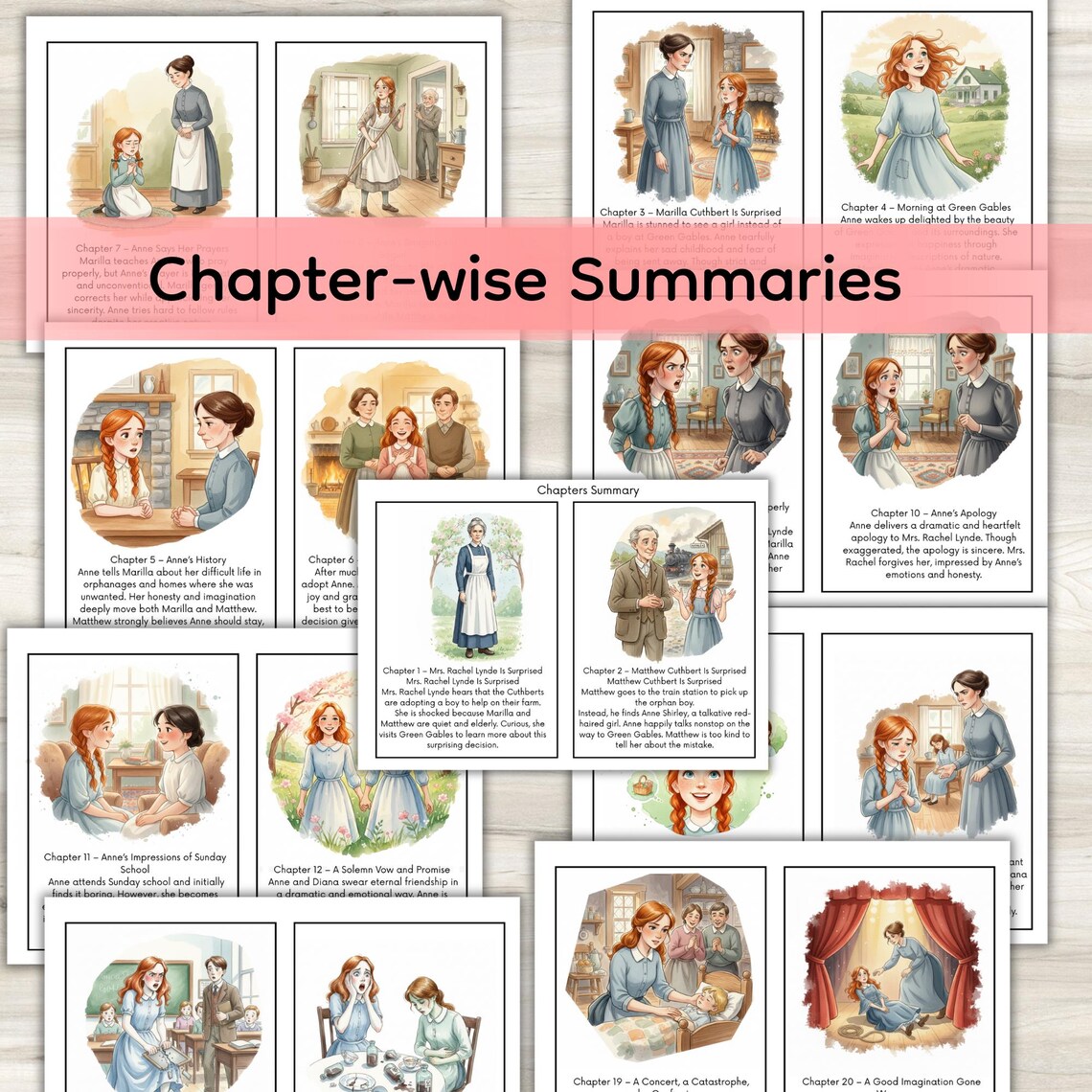 Anne of Green Gables Novel Study, Literature Unit, Reading ...