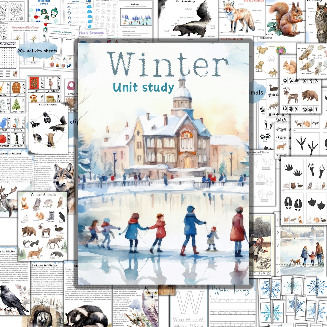 Winter Unit Study, Winter Forest Animals, Snow Unit Study, Carrot Unit ...