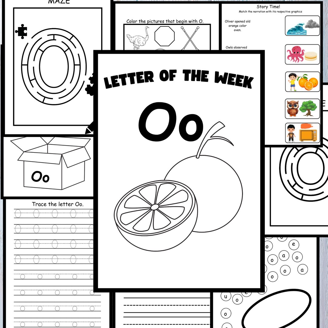 Letter of the Week Worksheets, Phonics Worksheets, Alphabet Binder ...