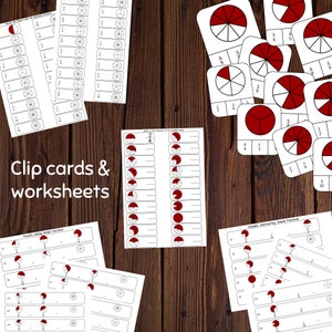 Fractions Bundle Printable, Montessori Fractions, Fractions Unit ...