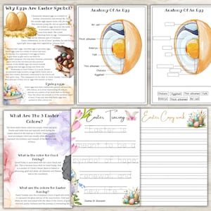 Easter Unit Study, Easter Activities Printable, Easter Pack, Rabbit ...