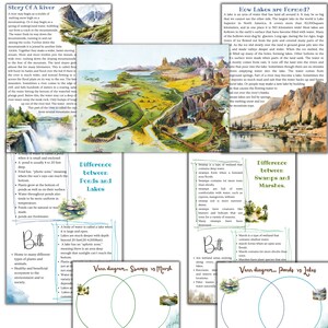 Water Unit Study, Water Bodies Printables, Water Bodies Montessori ...