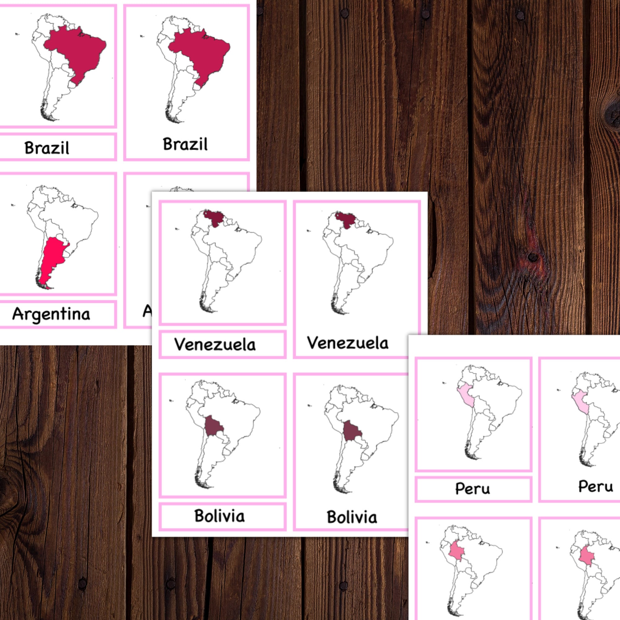 South America Unit Printable, North America Landmarks, South America ...