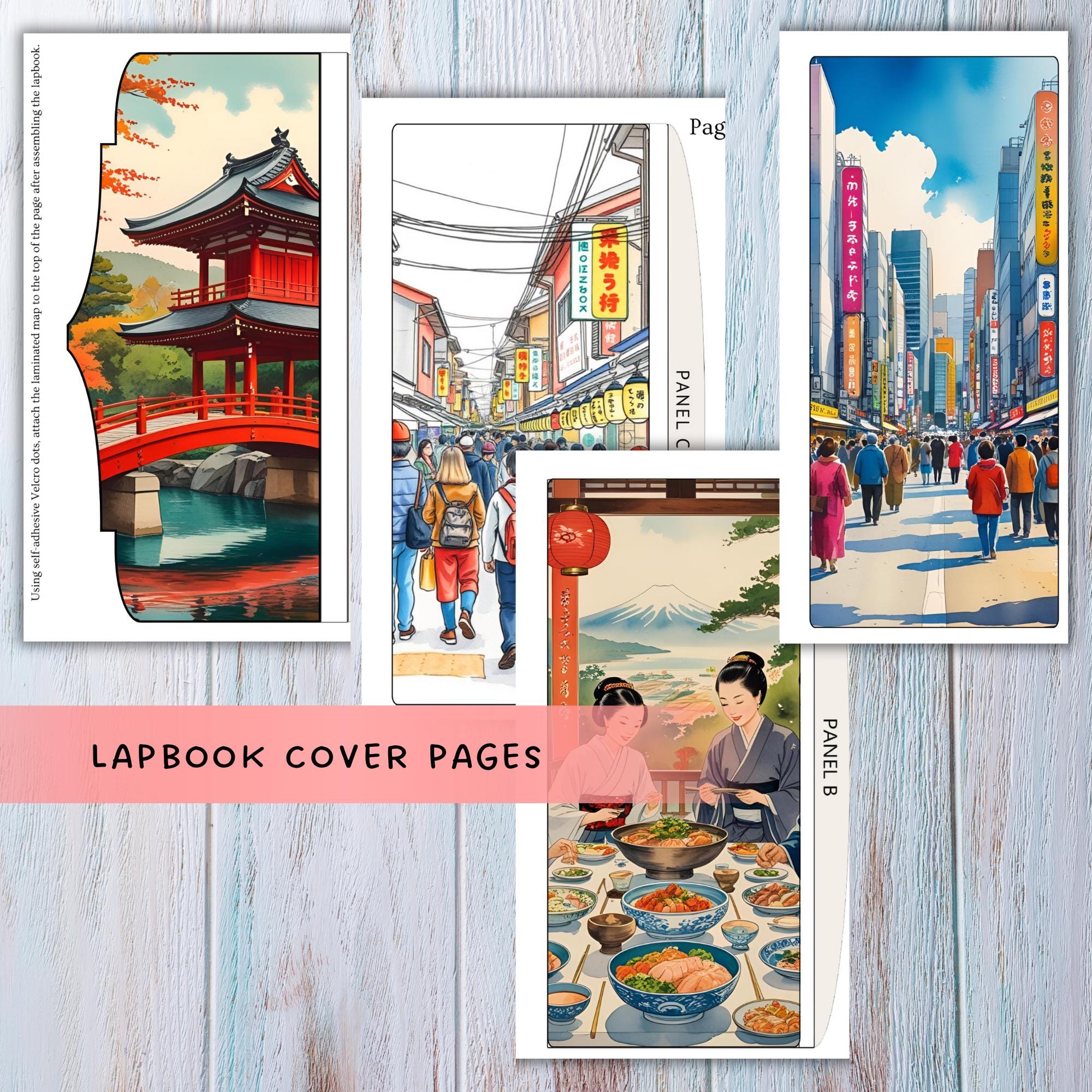 Japan Lapbook, Japan Unit Study, Around the World Lessons, Asia Unit Study, Japan Printables ...