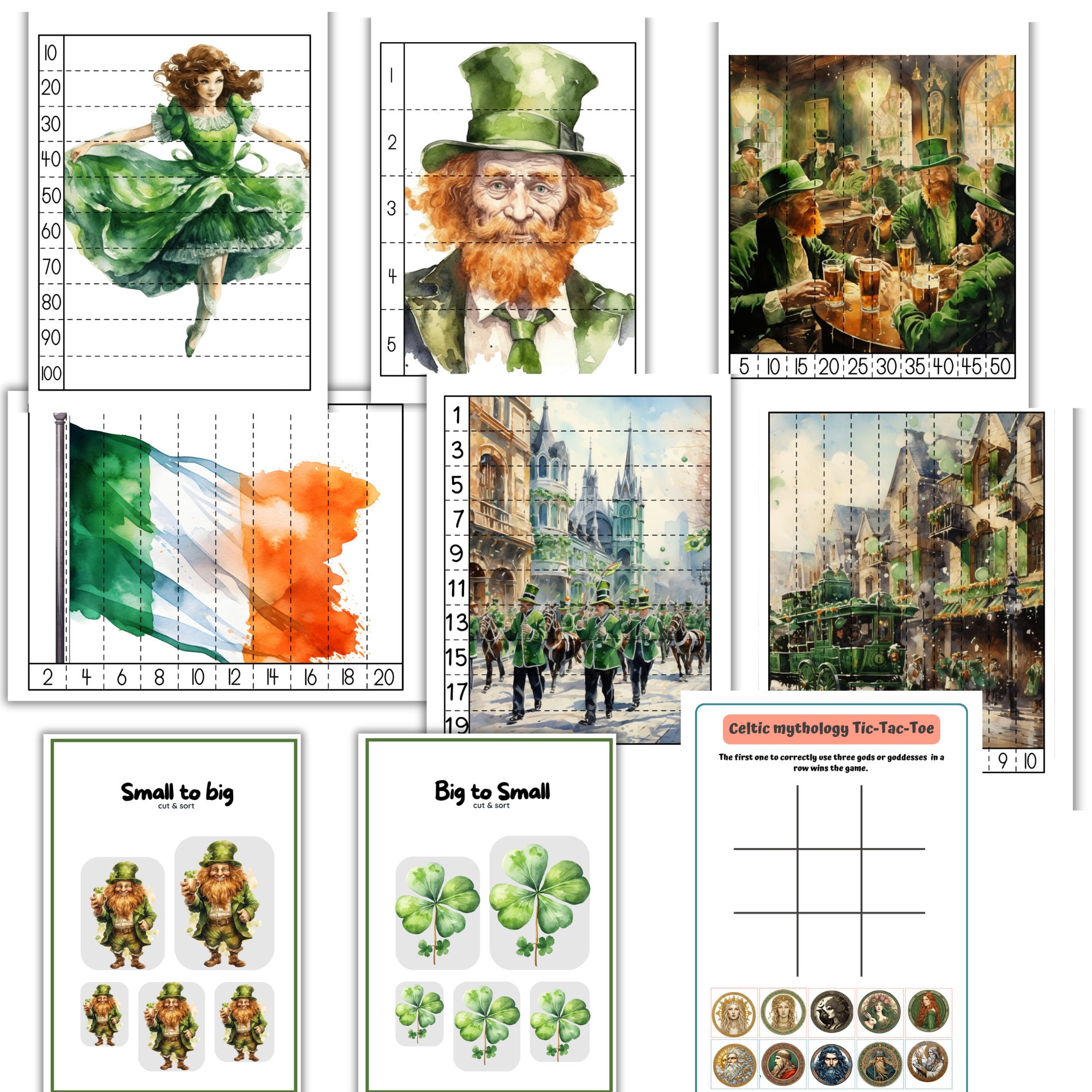 St. Patrick's Day Unit Study, St. Patrick's Day Printables , Ireland ...
