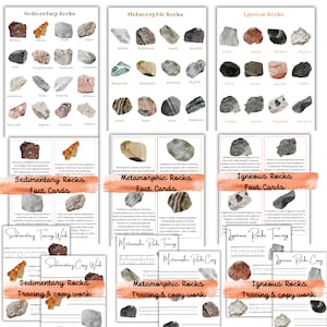Rocks Mineral Gemstones Units Study, Rocks Printables, Geology Unit ...