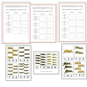 Butterfly Unit Study, Butterfly Printable Puzzle, Butterfly 3 Part ...