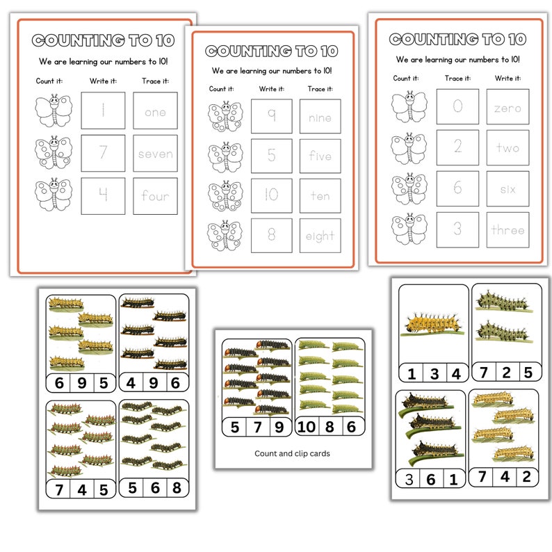 Butterfly Unit Study, Butterfly Printable Puzzle, Butterfly 3 Part ...