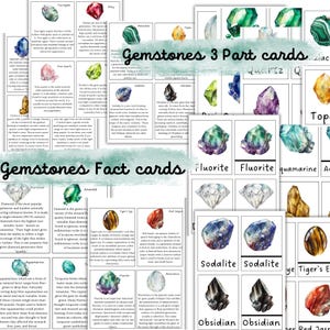 Rocks Mineral Gemstones Units Study, Rocks Printables, Geology Unit ...