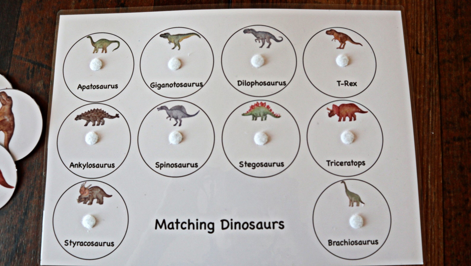 Dinosaurs Matching Printable, Dinosaurs Unit Study, Names of Dinosaurs ...