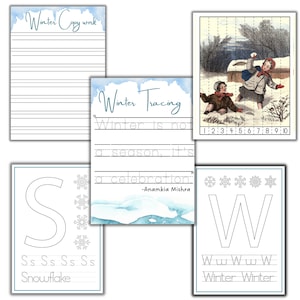Snow Unit Study, Winter Printable Activity, Snowflake Anatomy ...