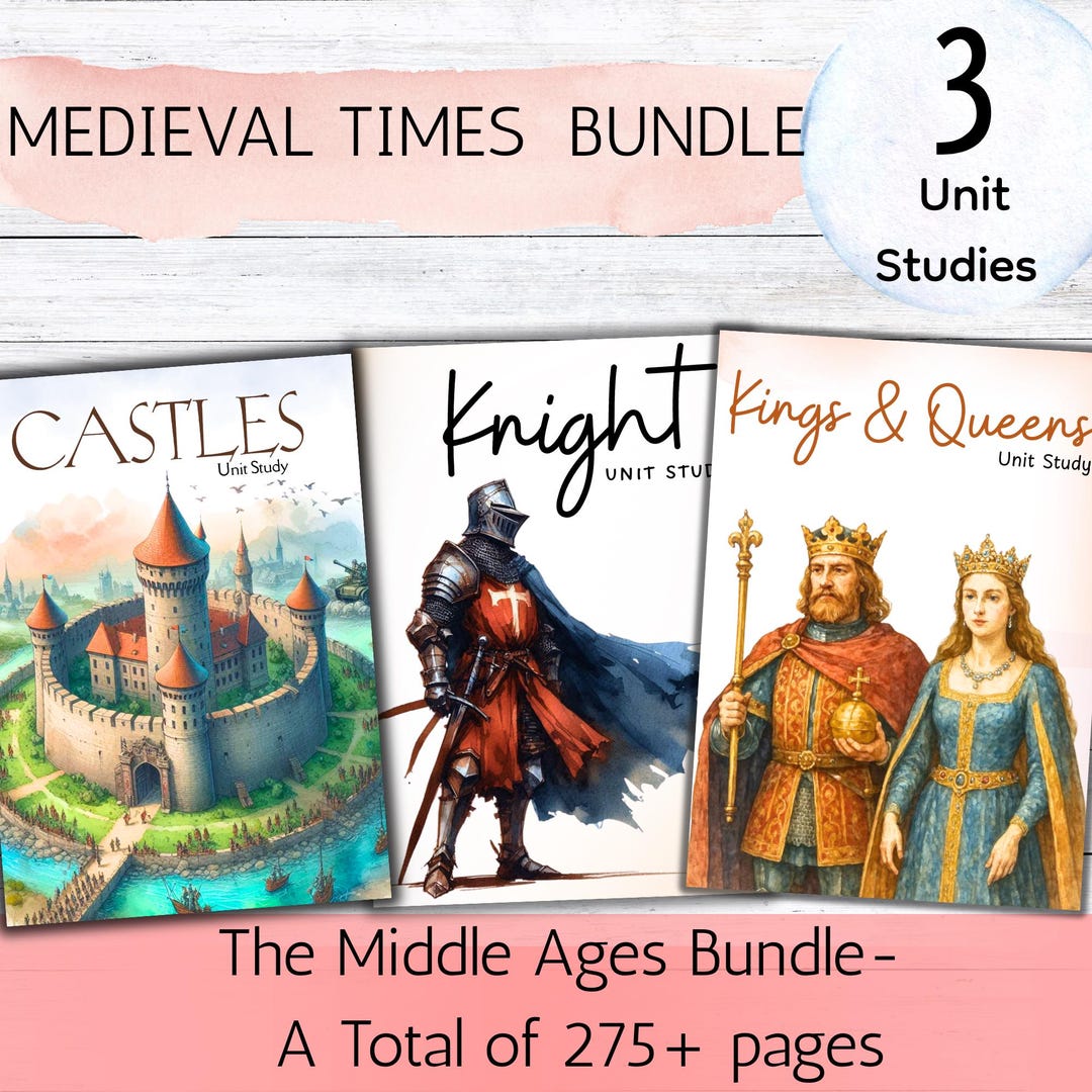 Medieval History, European History, Montessori Medieval Pack, Middle ...