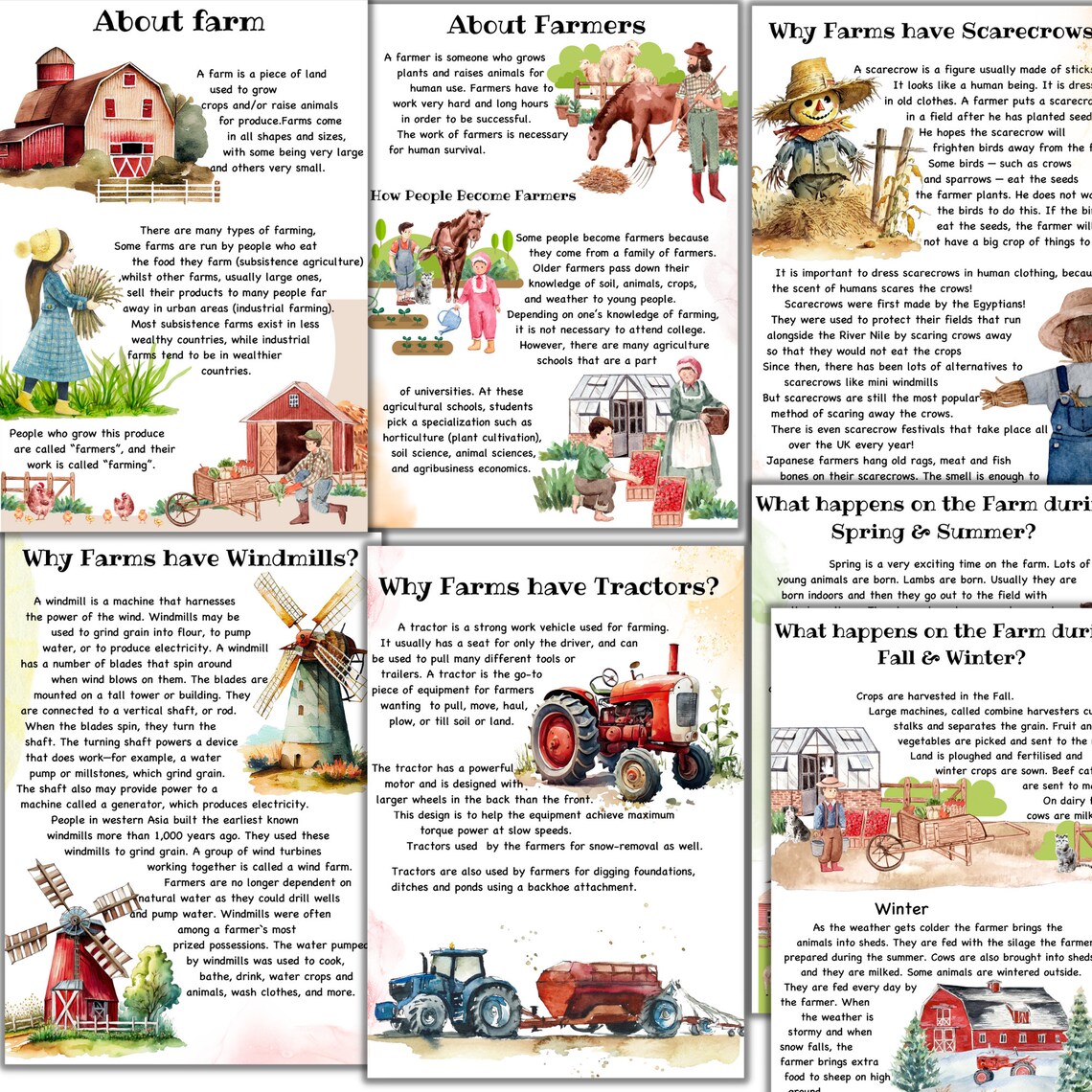 Farm Unit Study Chicken Unit Study Farm Animals Activities - Etsy