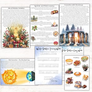 Winter Solstice Unit Study, Winter Full Moon, Winter Solstice ...