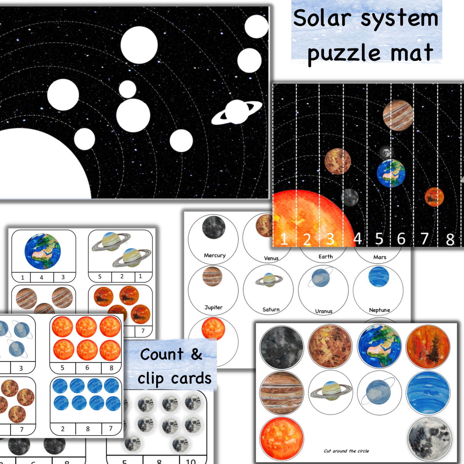 Space Unit Study, Solar System Printable, Planets Unit Study, Astronaut ...
