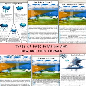 Precipitation Unit Study, Water Cycle, Weather Unit, Nature Study ...