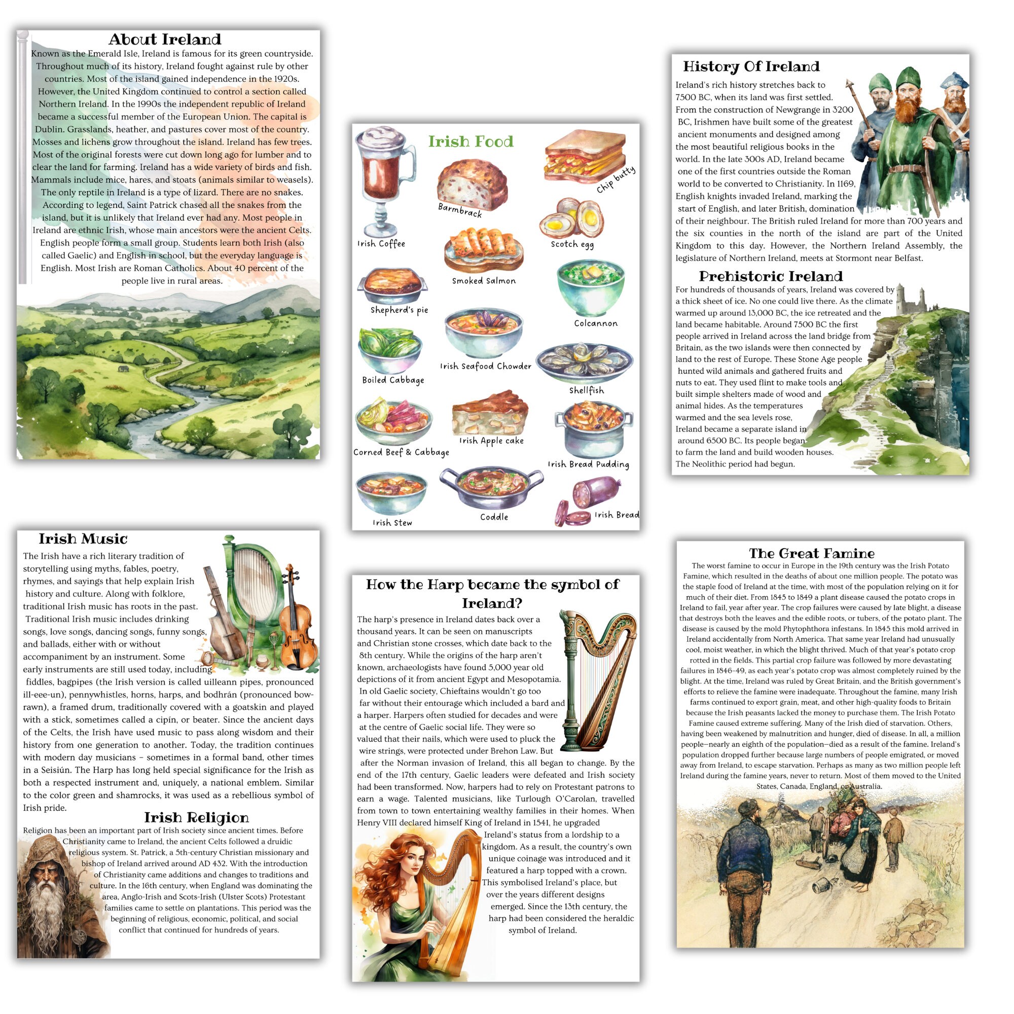 St. Patrick's Day Unit Study, St. Patrick's Day Printables , Ireland ...