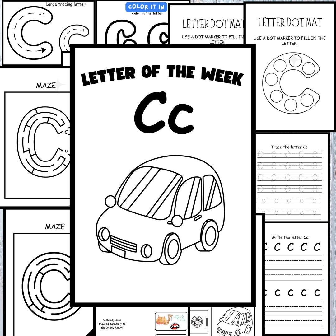 Letter of the Week Worksheets, Phonics Worksheets, Alphabet Binder ...