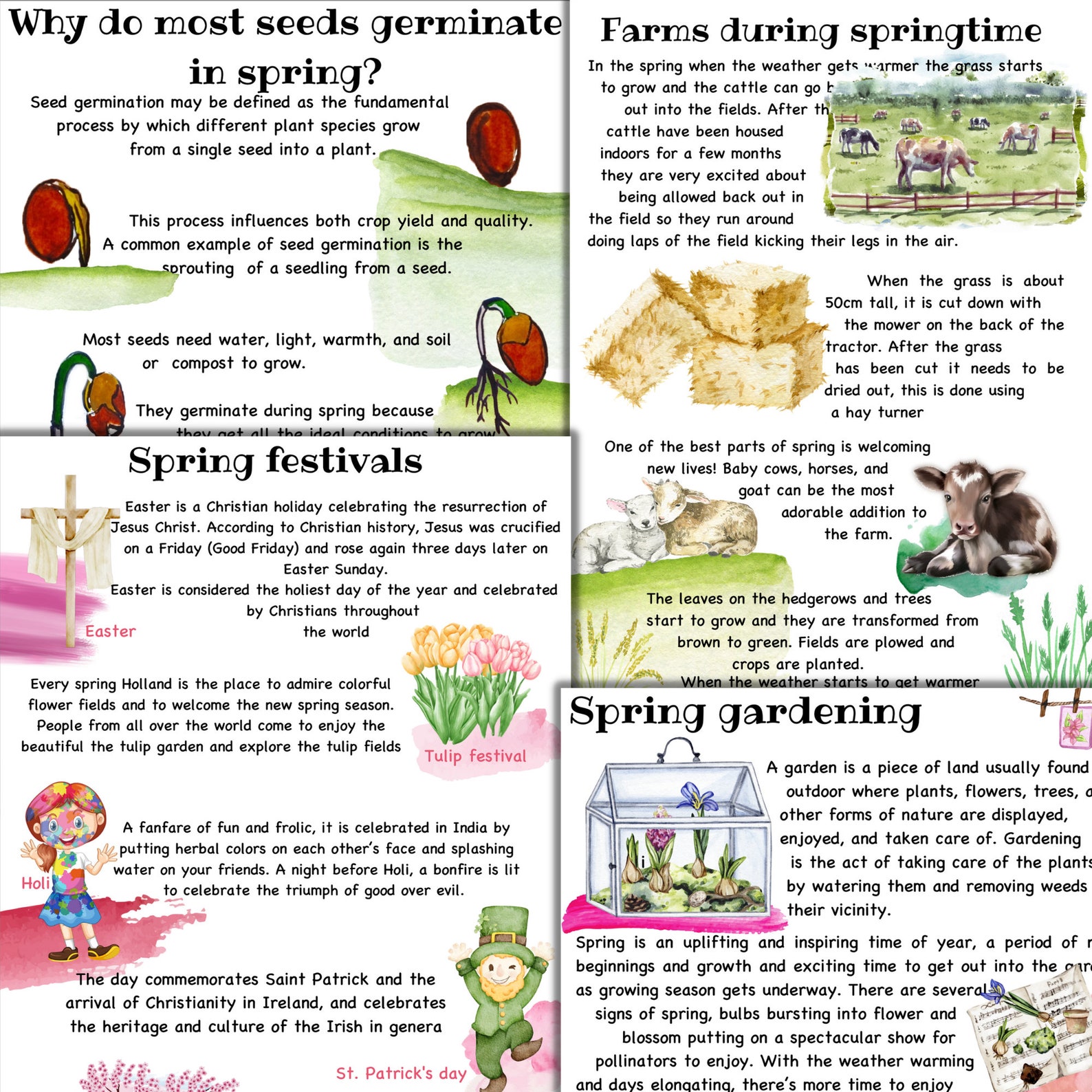 Spring Unit Study, Nature Study, Daffodil Unit Study, Squirrel Unit ...