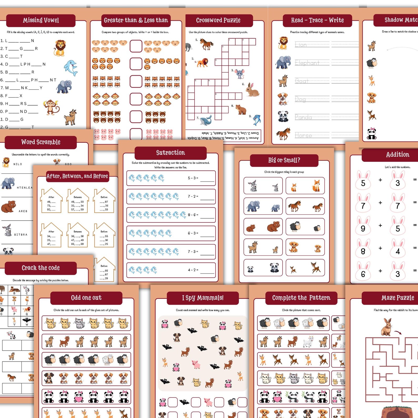 Mammals Unit Study, Elephant Unit Study, Bat Unit Study, Whale Unit ...