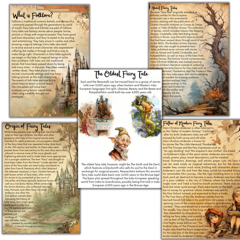 Fairy Tales Unit Study, Folktales Unit Study, Multicultural Fairy Tales ...