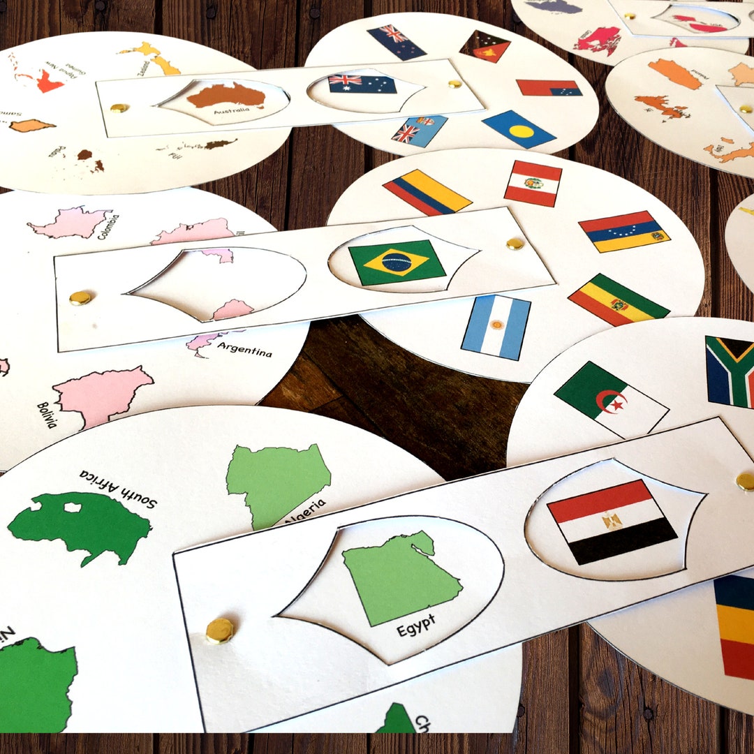 Countries Flags Activity, North America Flags, South America Flags ...