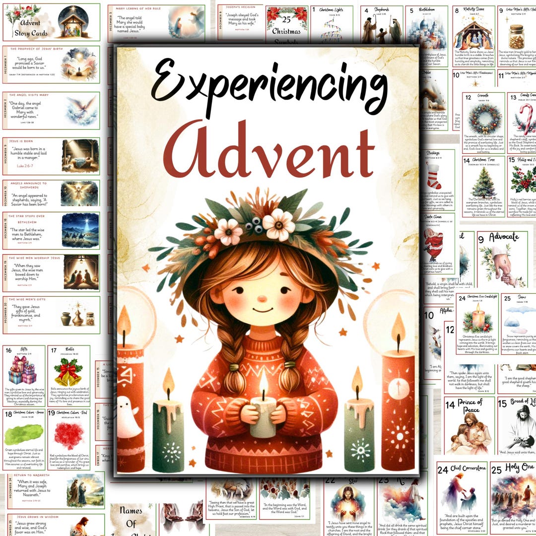 Advent Cards, Christmas Story Cards, Names of Jesus Christ, Christmas ...