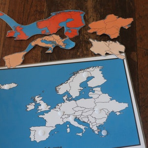 Europe Unit Study Printable, Europe Puzzle, 3 Part Cards Europe, Europe ...