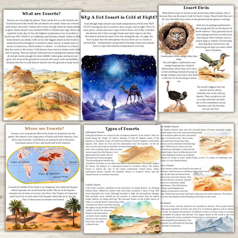 Biomes Unit Study, Land Biome, Geography Unit , Geography Homeschool ...