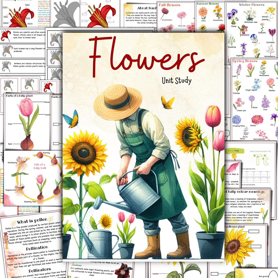 BOTANY Bundle, Flower Unit, Roots Unit, Fruits Unit, Trees Unit, Leaf ...