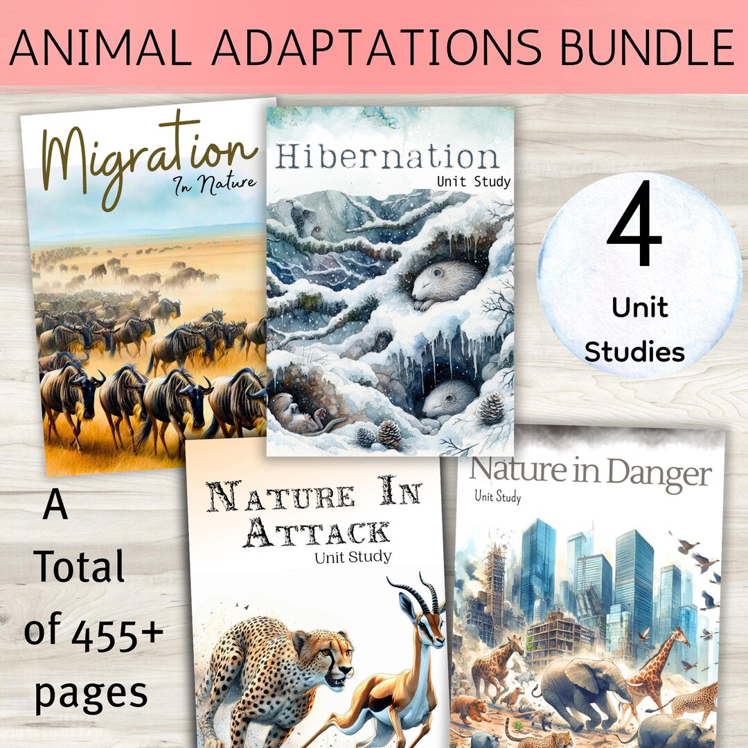 Animal Adaptation Unit, Animal Behavior Unit, Zoology Unit, Nature Unit ...