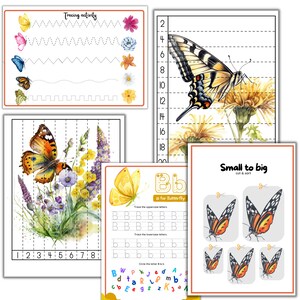 Butterfly Unit Study, Butterfly Printable Puzzle, Butterfly 3 Part ...