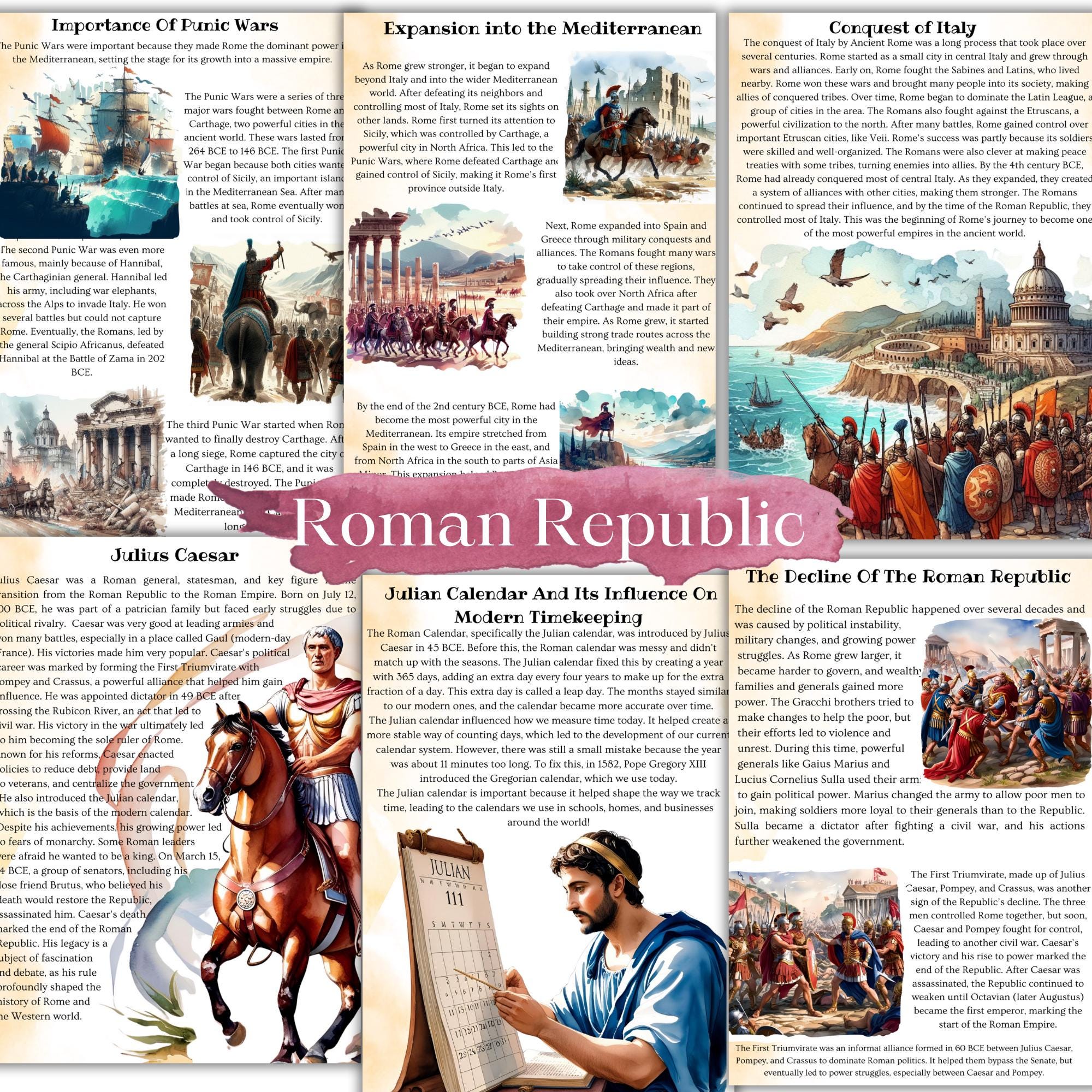 Ancient Rome Unit Study, Roman Kingdom, Roman Empire, Roman Mythology ...