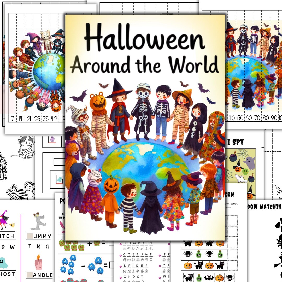 HALLOWEEN AROUND the WORLD Unit Study, Halloween History, Halloween ...