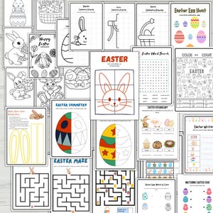 Easter Unit Study, Easter Activities Printable, Easter Pack, Rabbit ...