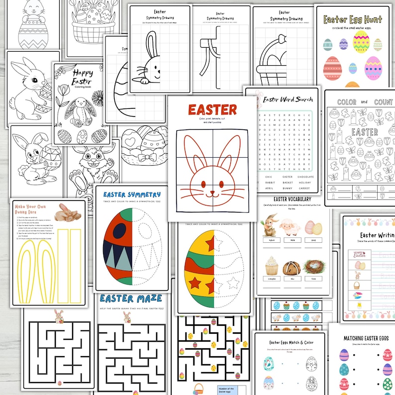 Easter Unit Study, Easter Activities Printable, Easter Pack, Rabbit ...