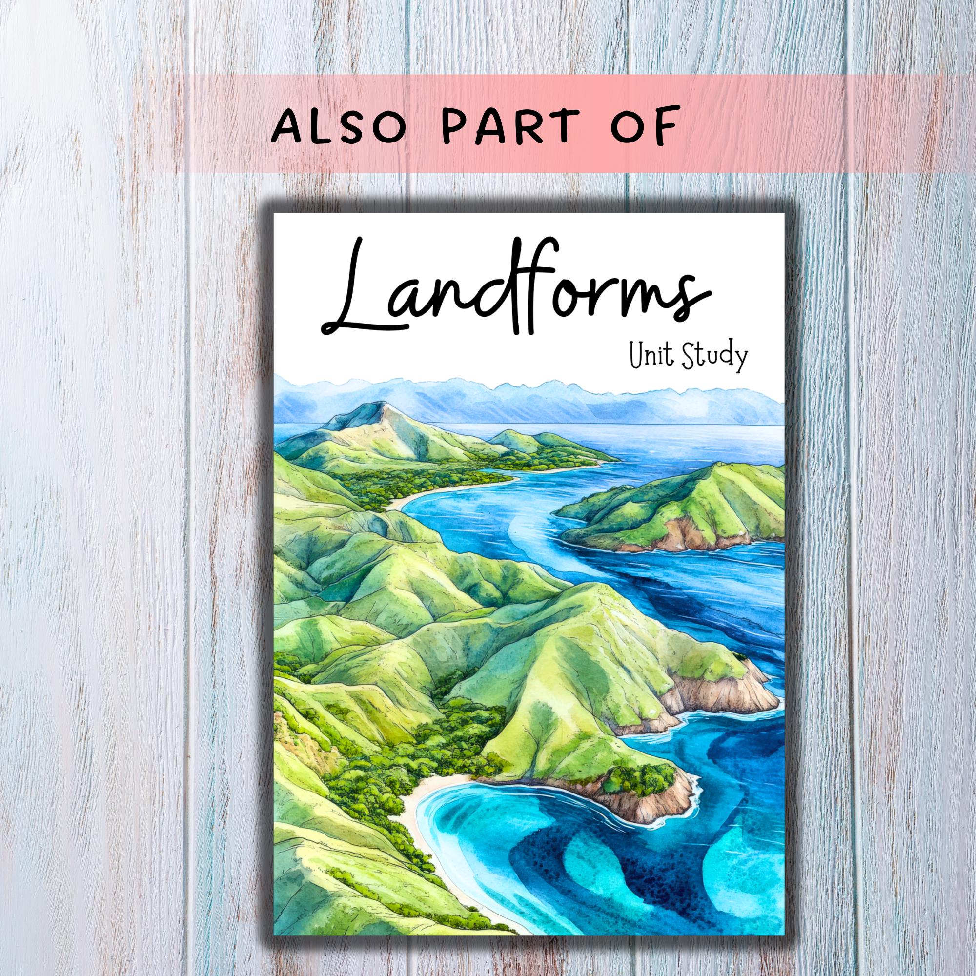 Island Landform, Geography Unit - Etsy