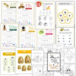 Honey Bee Unit Study, Honey Bee Puzzle Printable, Honey Bees Anatomy ...