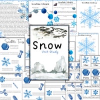 Snow Unit Study & Snowflakes Printable Bundle Winter Homeschool ...