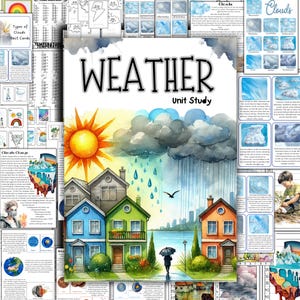Weather Bundle, Weather Elements, Clouds Unit, Rainbow Unit ...