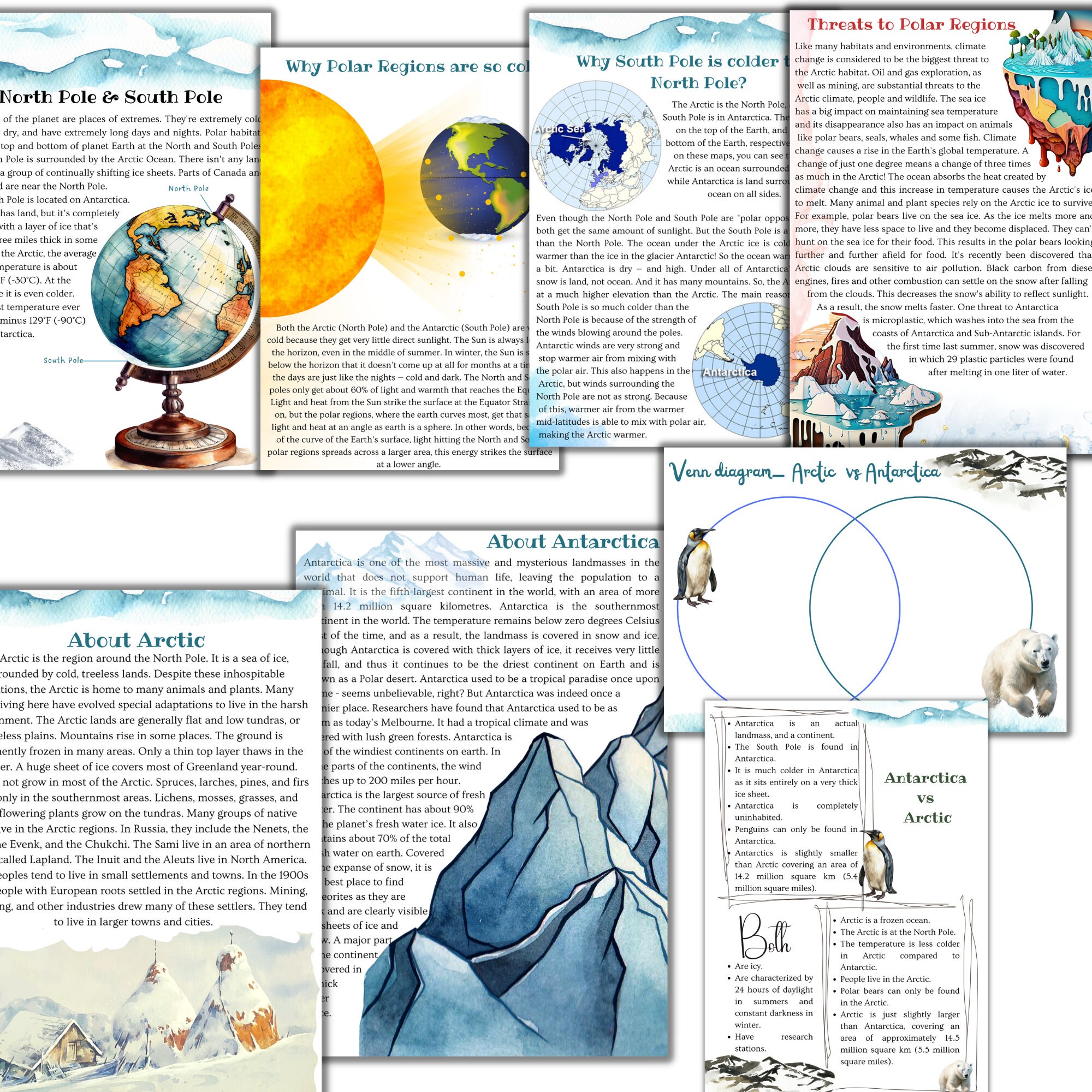 Polar Regions Unit Study, Arctic Unit Study, Antarctica Unit Study ...