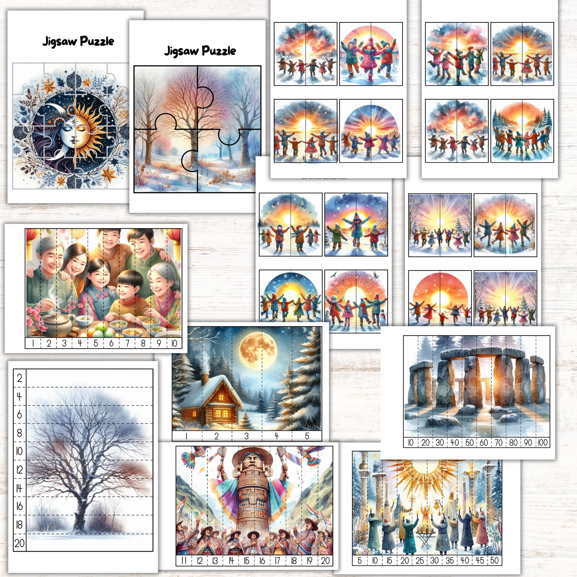 Winter Solstice Unit Study, Winter Full Moon, Winter Solstice ...