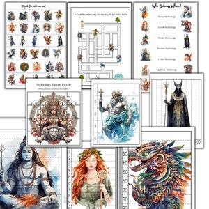 Mythology Unit Study, Greek Mythology Unit, Roman Mythology Unit, Norse ...