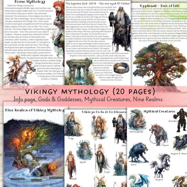 VIKINGS UNIT STUDY, Norse Mythology, Viking Warrior Anatomy, Ancient ...