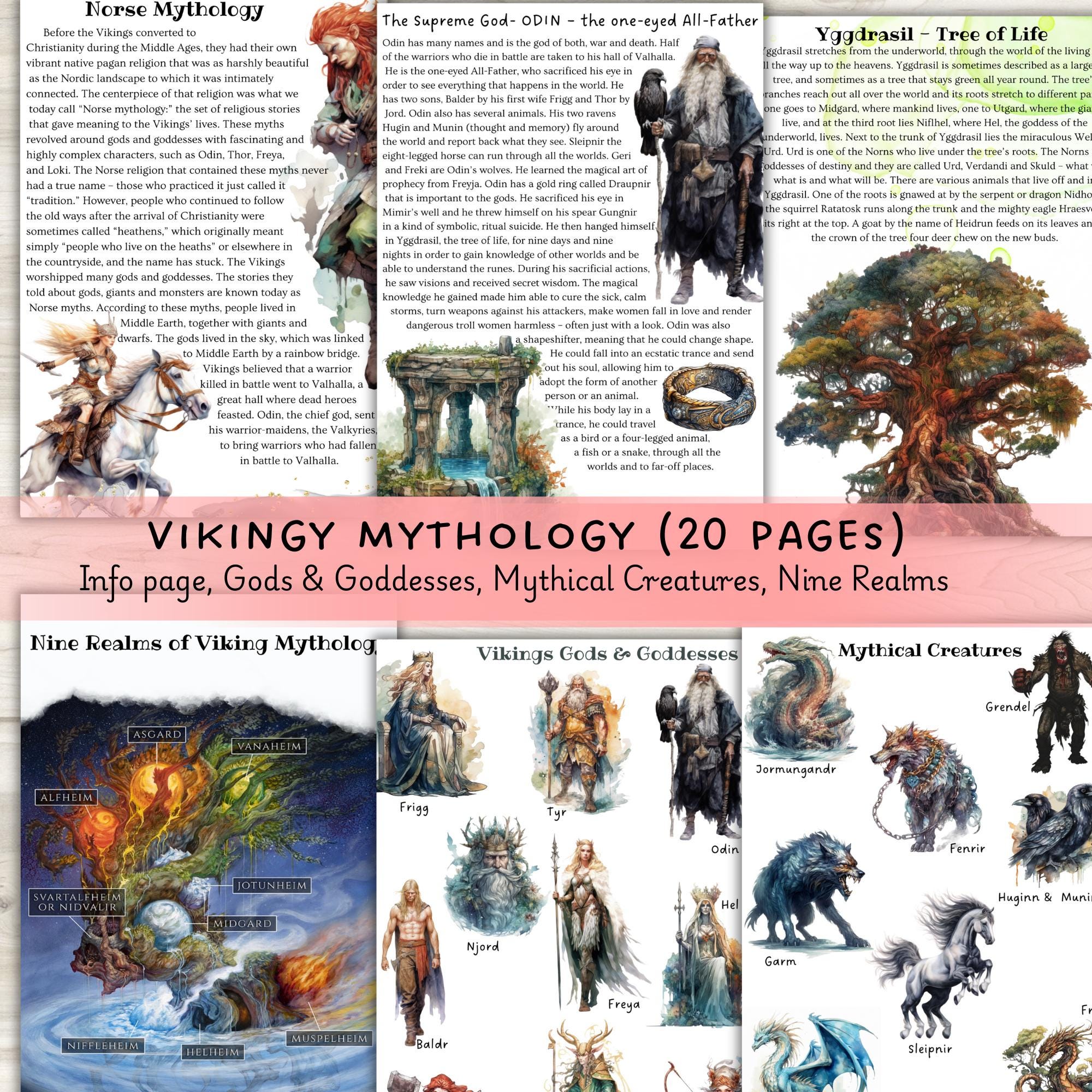 VIKINGS UNIT STUDY, Norse Mythology, Viking Warrior Anatomy, Ancient ...